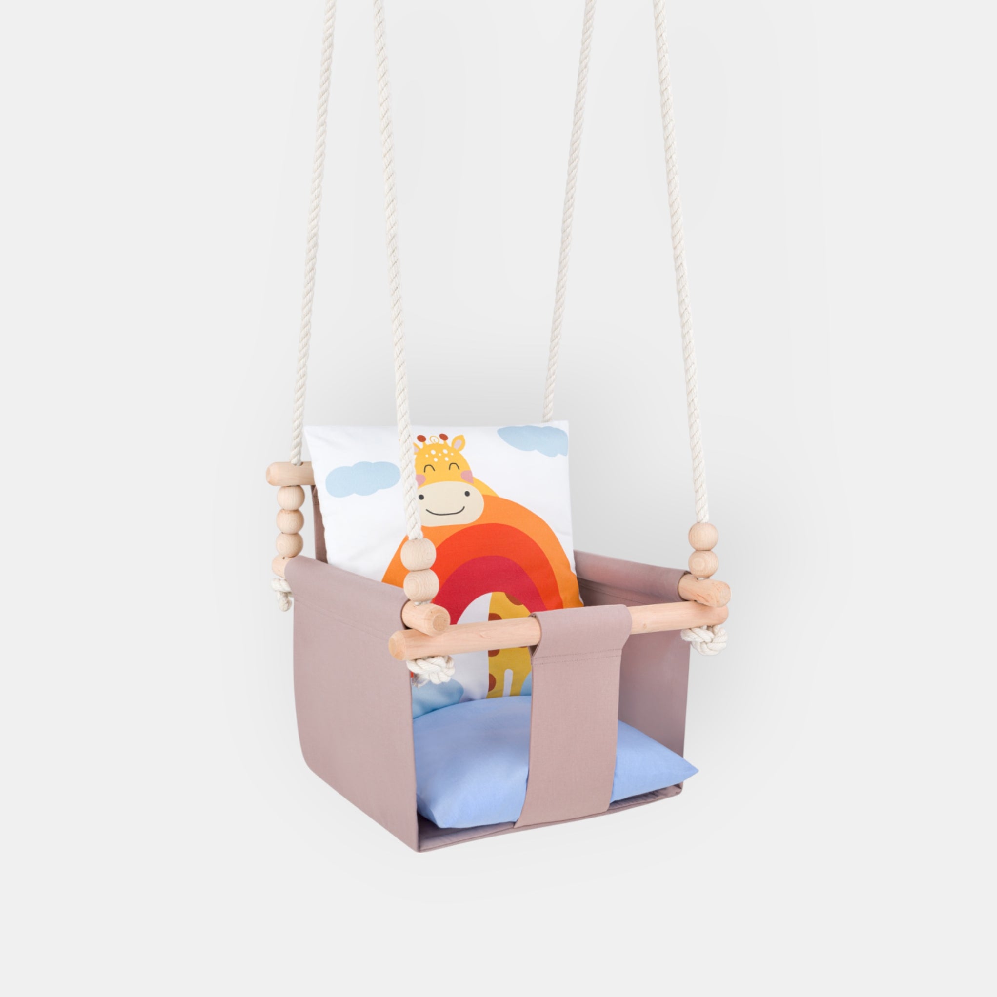 Safari Baby Swing - Handcrafted Indoor Swing for Development & Play ...